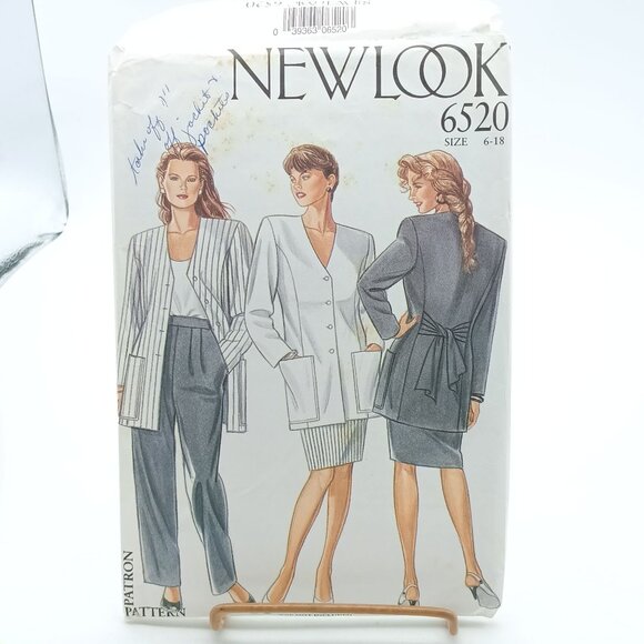 New Look | Office | New Look 652 Sewing Pattern Jacket Skirt Size 68 ...
